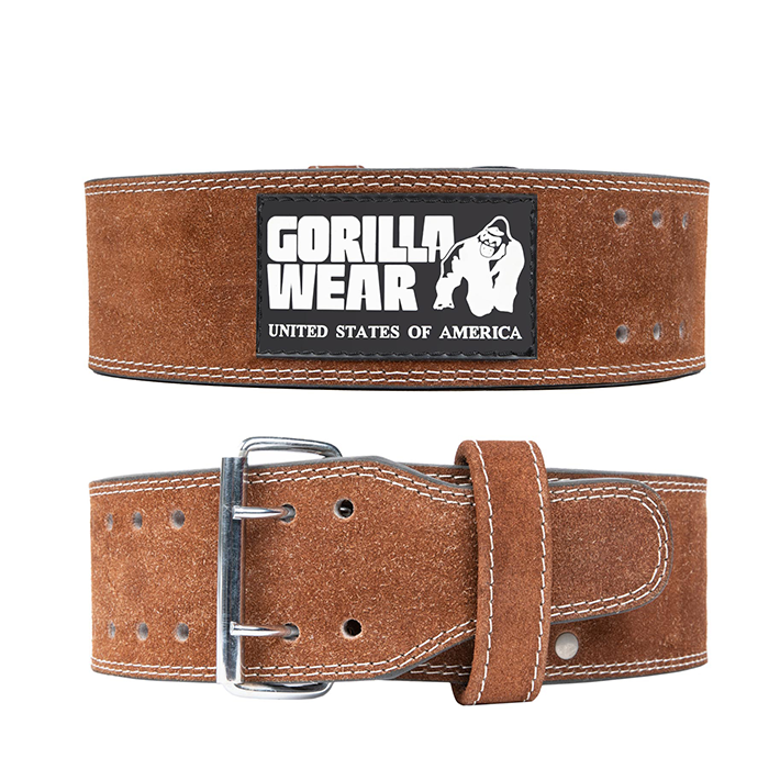 4 Inch Powerlifting Belt, Brown - Get big lab