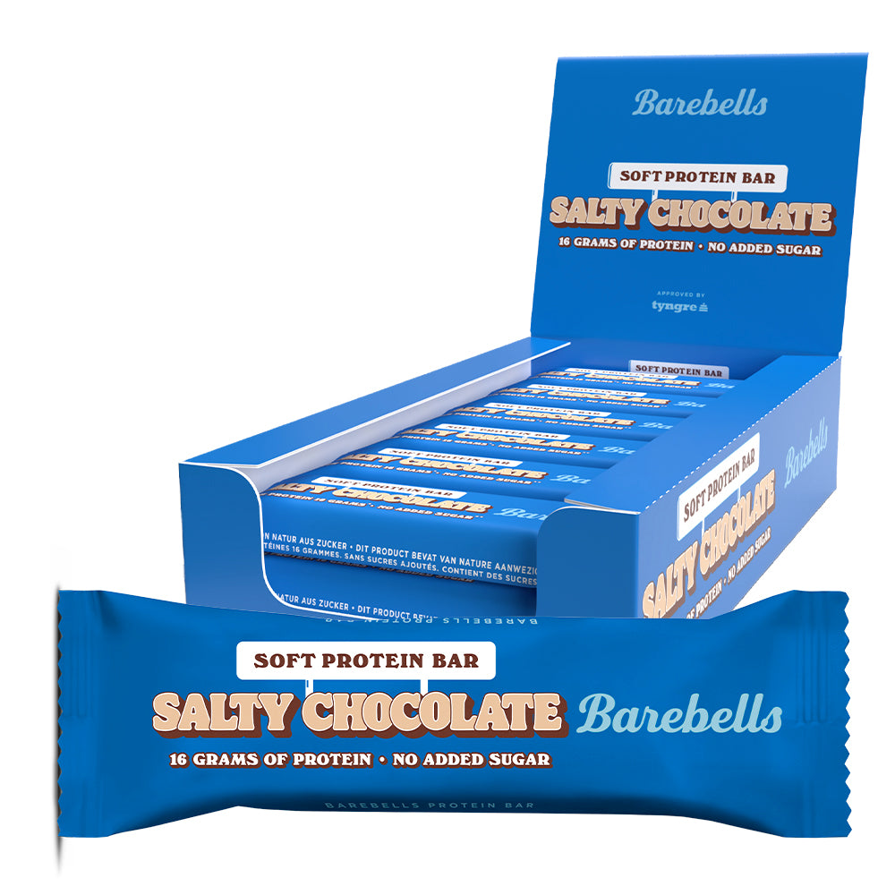 Barebells Salty Chocolate (12x55g) - Sukkerfri proteinbar med saltet ...